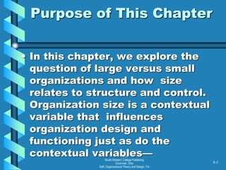 Organization size, life cycle and decline.ppt