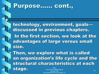 Organization size, life cycle and decline.ppt