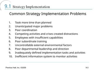 CHAPTER 9 Strategy Implementation: Organizing for Action | PPT