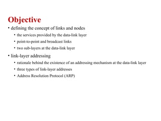 Introduction to Data Link Layer by forouzan | PPT
