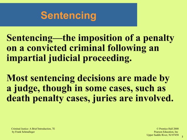 Ch09b Sentencing | PPT