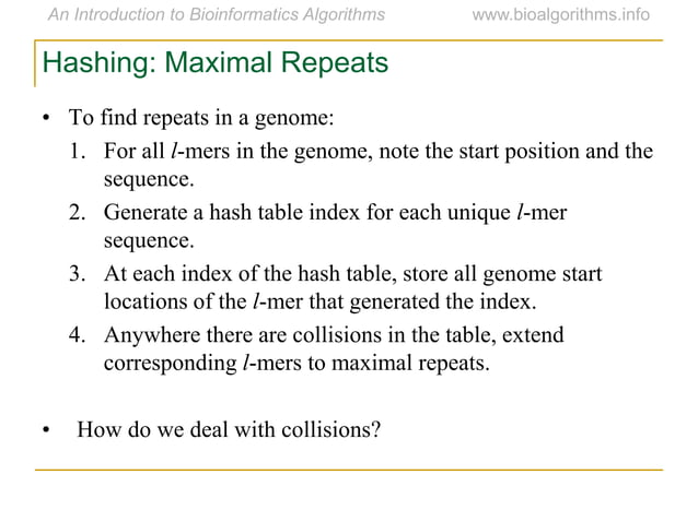 Ch09 combinatorialpatternmatching | PDF | Chemistry | Science