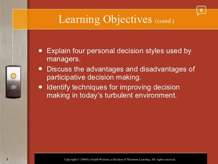 Managerial Decision Making