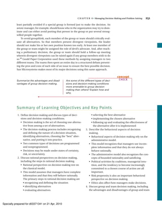 Ch09 managing decision making and problem solving | PDF
