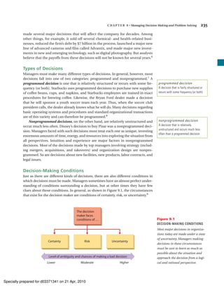 Ch09 managing decision making and problem solving | PDF