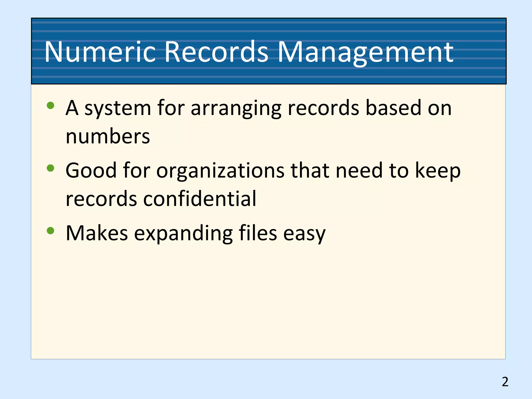 Ch09 records management | PPT