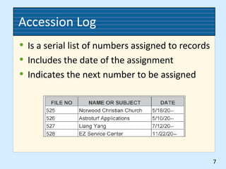 Ch09 records management | PPT