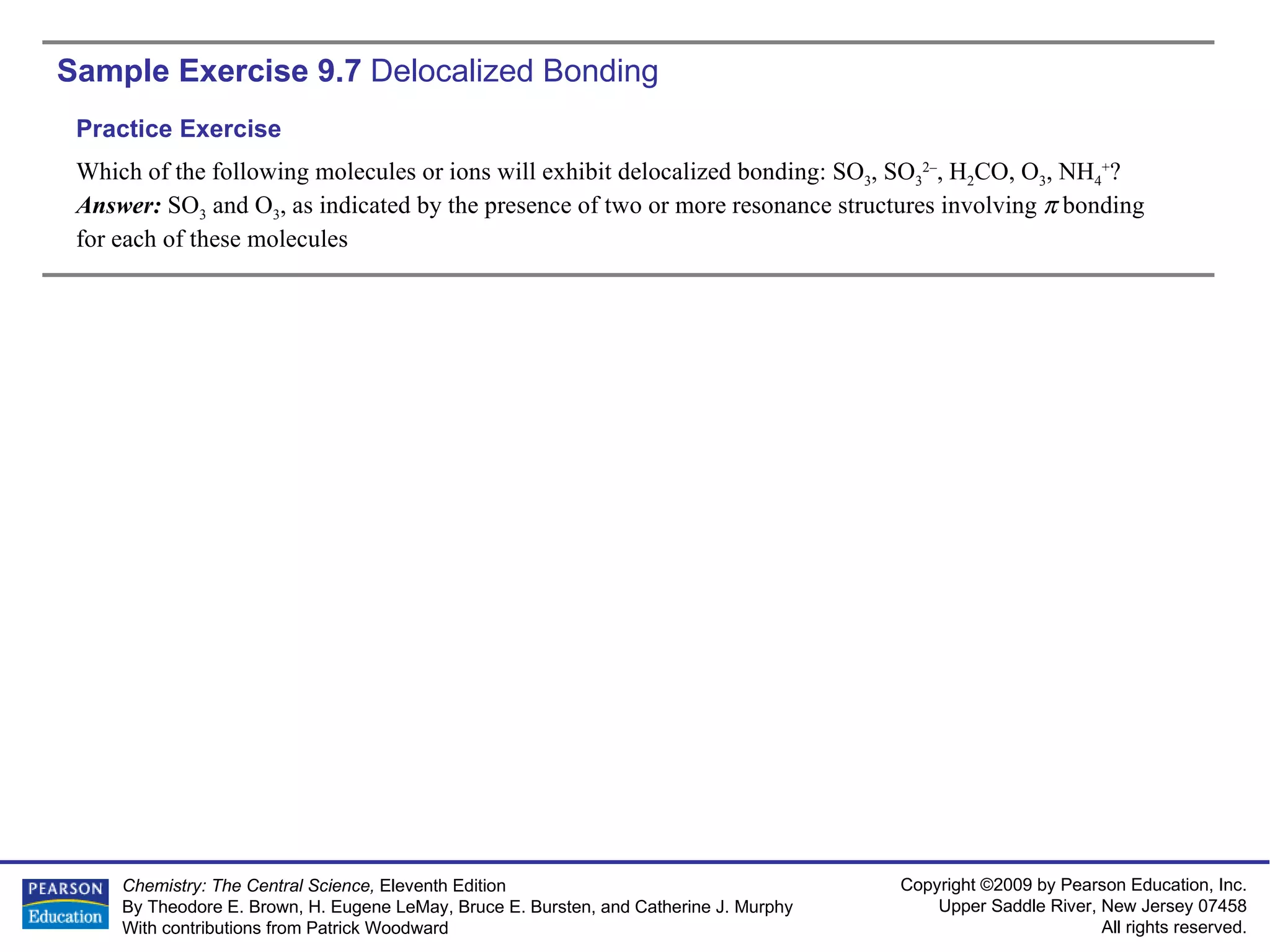 AP Chemistry Chapter 9 Sample Exercise | PPT