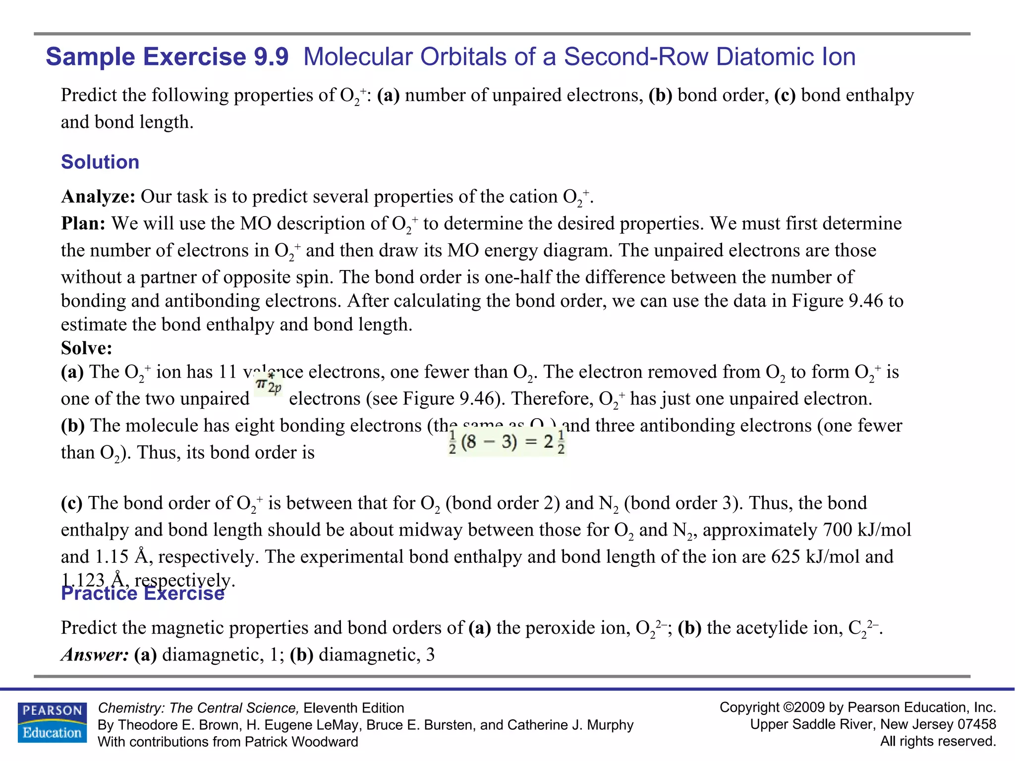 AP Chemistry Chapter 9 Sample Exercise | PPT