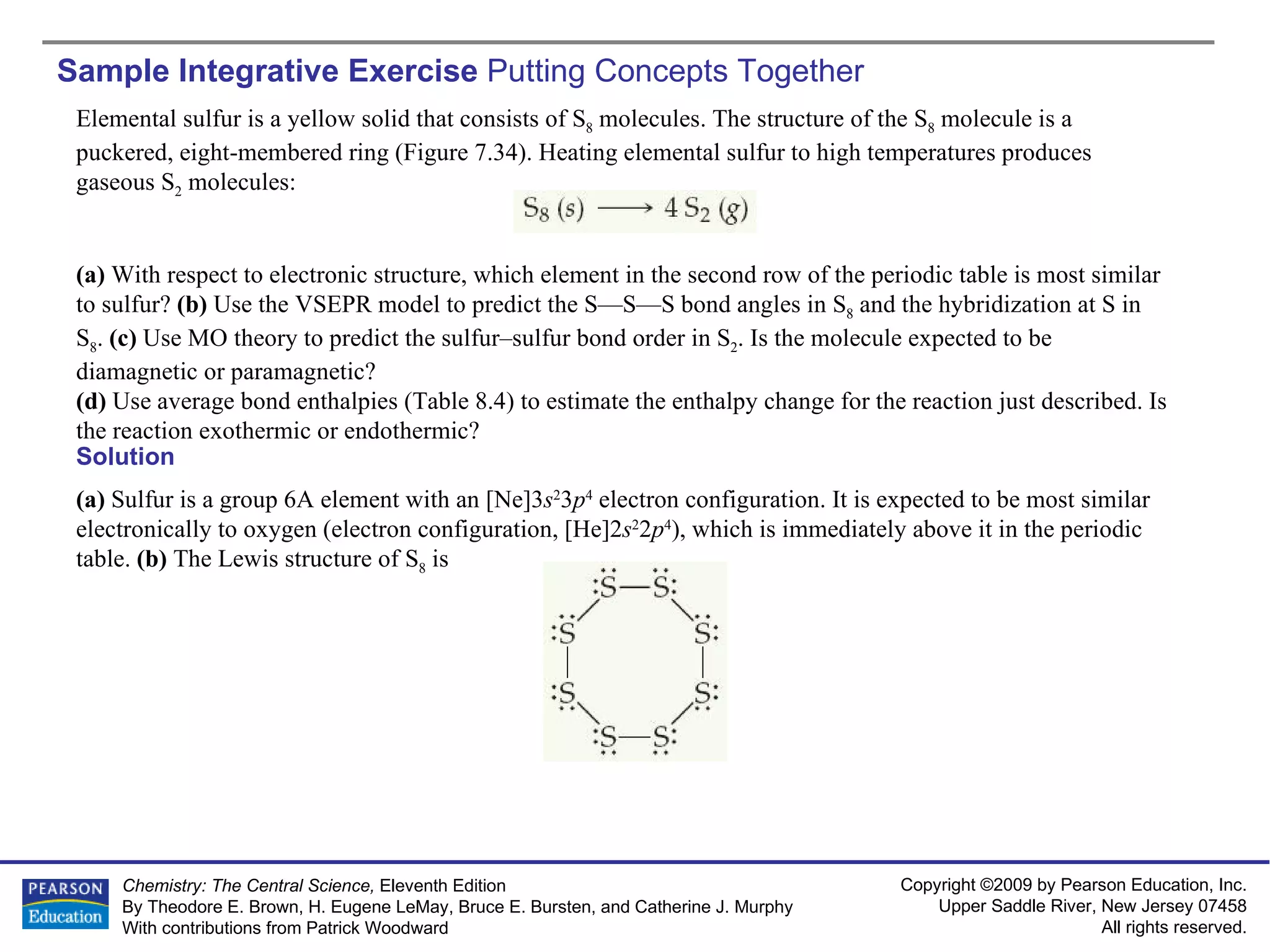 AP Chemistry Chapter 9 Sample Exercise | PPT