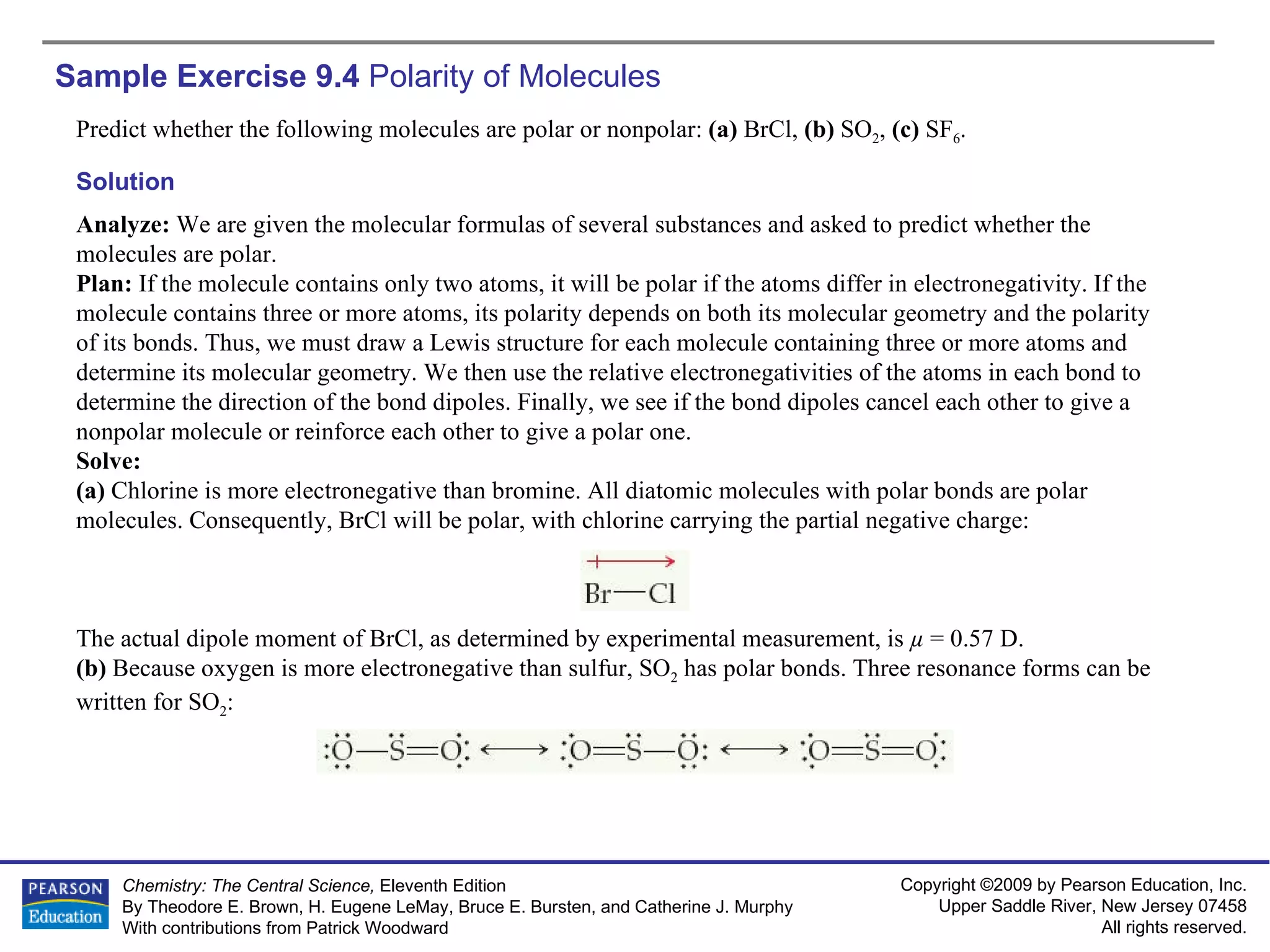 AP Chemistry Chapter 9 Sample Exercise | PPT
