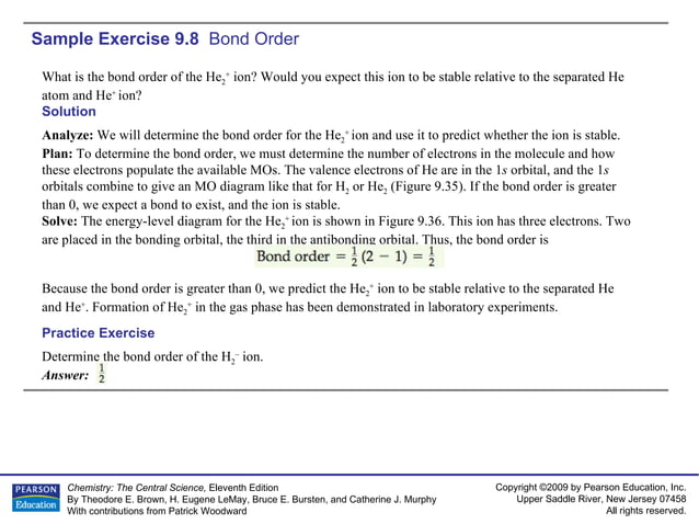 AP Chemistry Chapter 9 Sample Exercise | PPT | Chemistry | Science