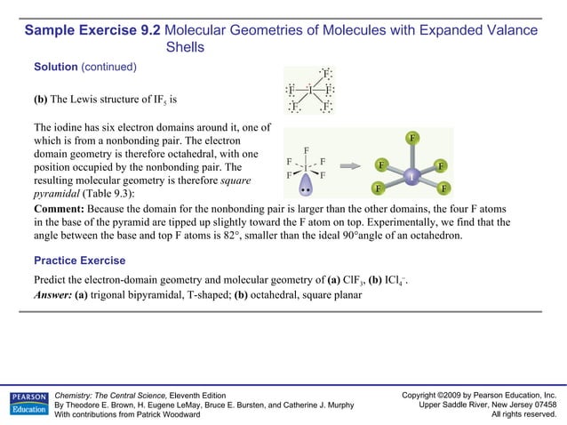 AP Chemistry Chapter 9 Sample Exercise | PPT | Chemistry | Science