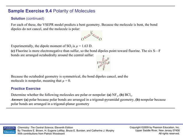 AP Chemistry Chapter 9 Sample Exercise | PPT | Chemistry | Science