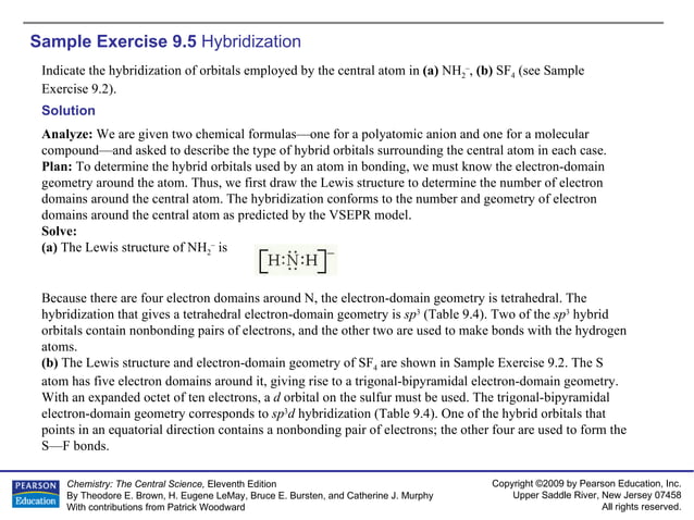 AP Chemistry Chapter 9 Sample Exercise | PPT | Chemistry | Science