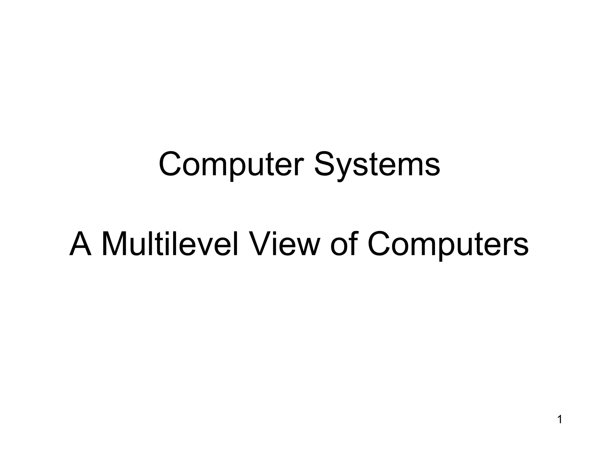 Ch0 computer systems overview | PPT