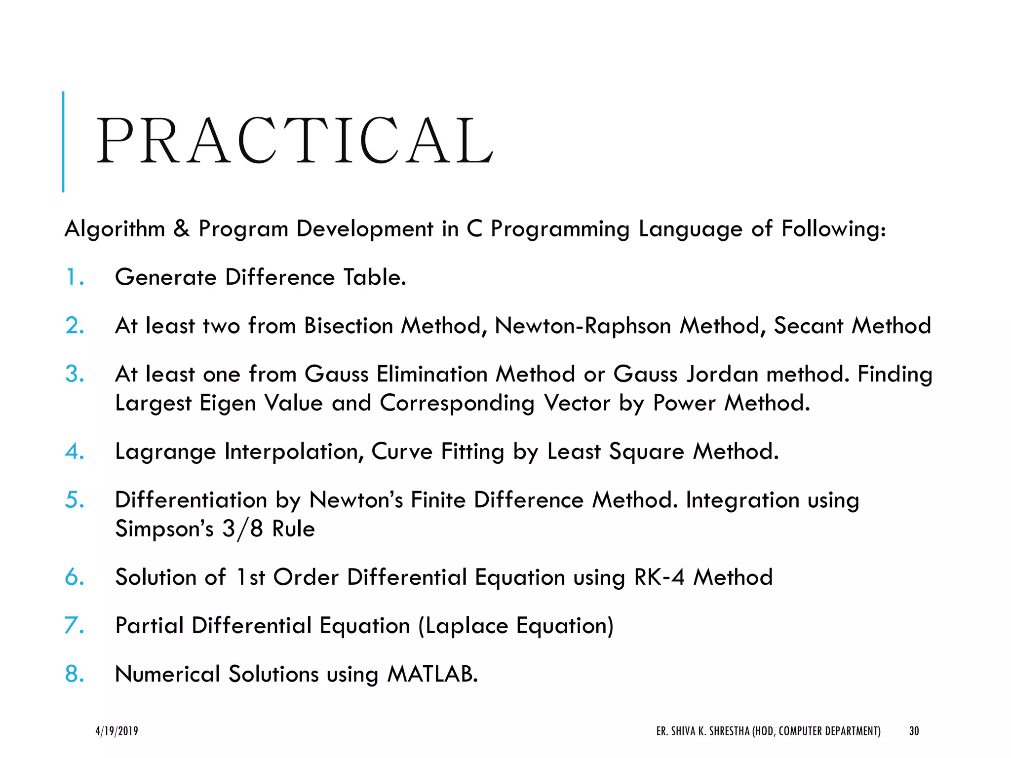 Numerical Computing | PDF | Physics | Science
