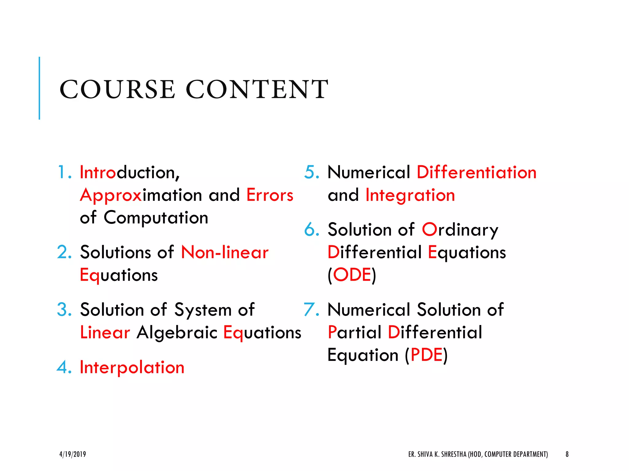 Numerical Computing | PDF | Physics | Science