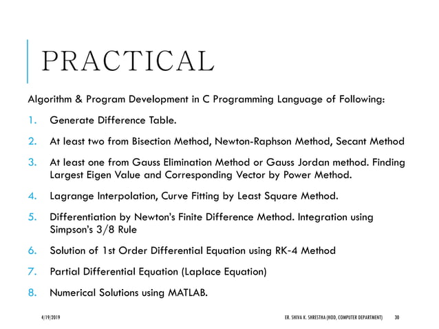 Numerical Computing | PDF | Physics | Science