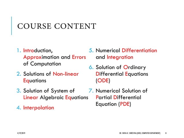 Numerical Computing | PDF | Physics | Science