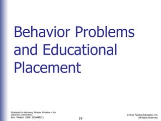 Identifying and Serving Students with Behavior Problems | PPT