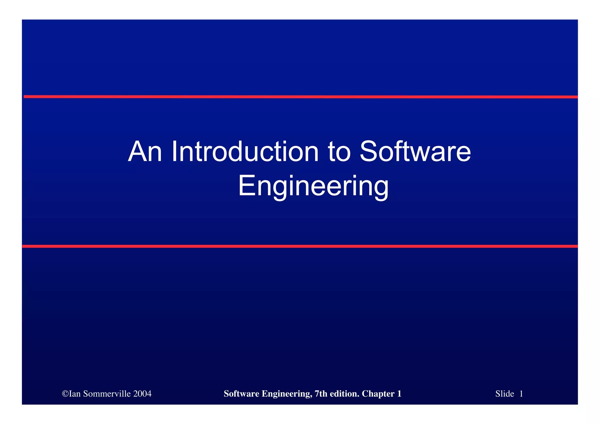 Software Engineering - Ch1 | PDF
