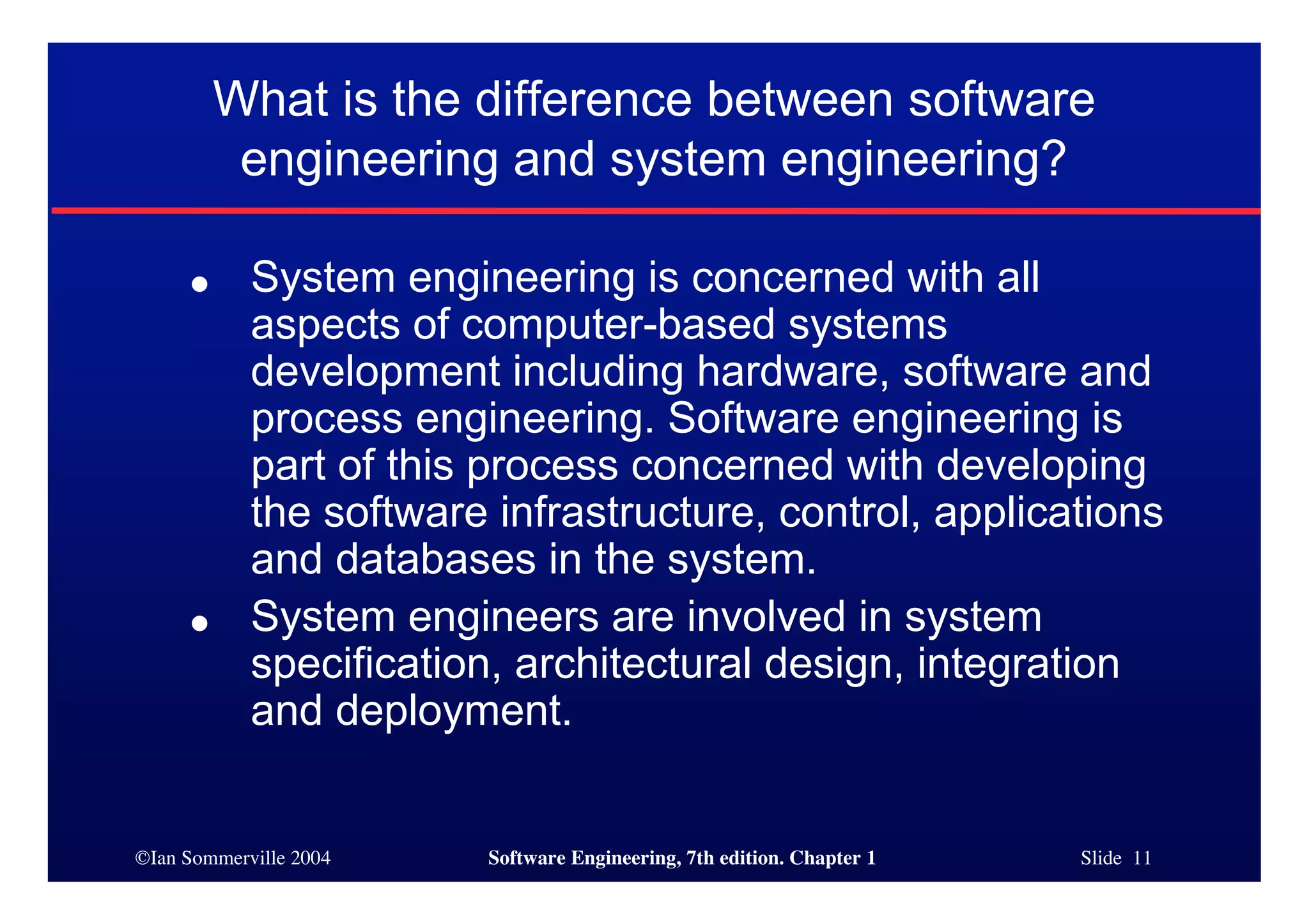 Software Engineering - Ch1 | PDF