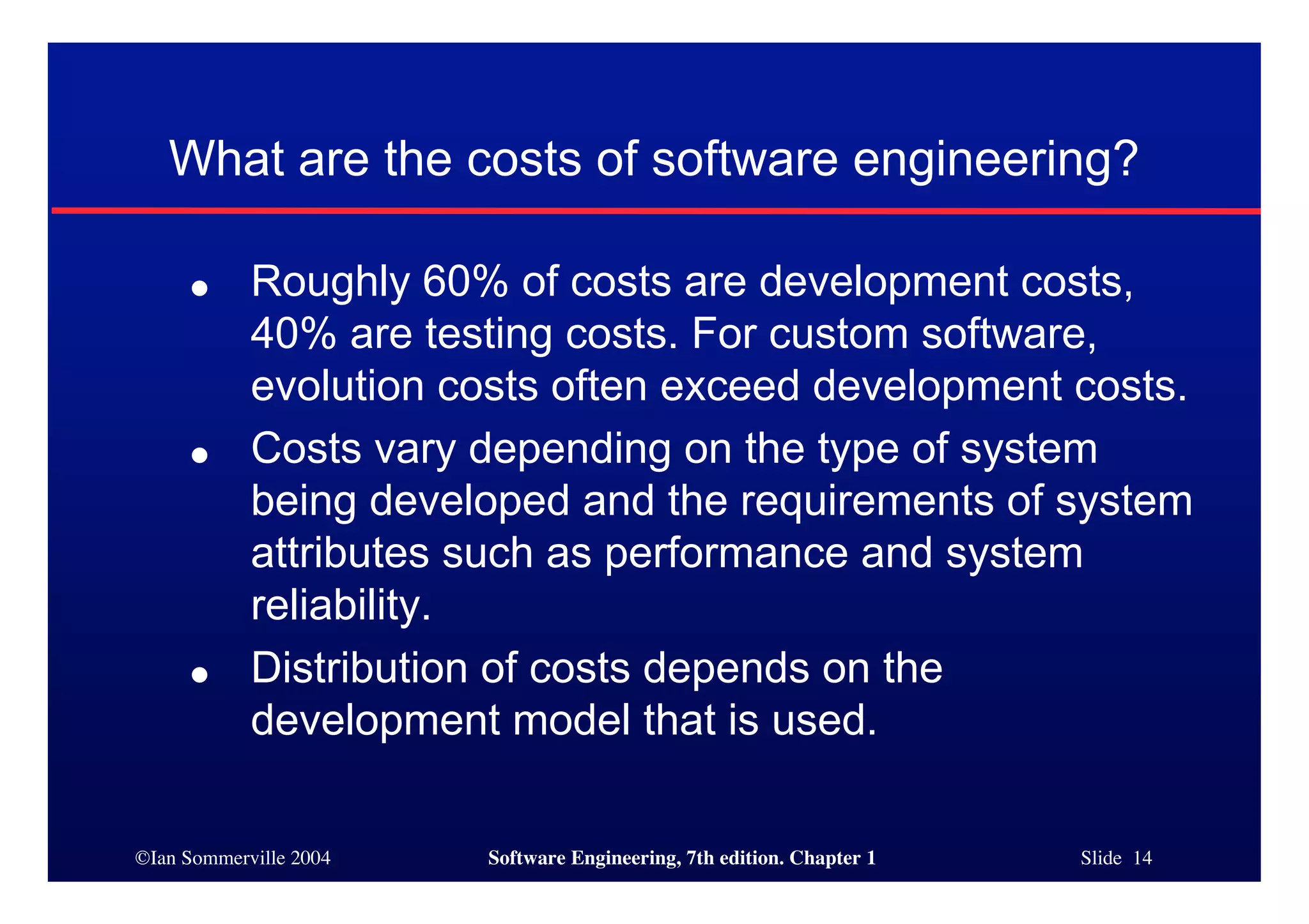 Software Engineering - Ch1 | PDF