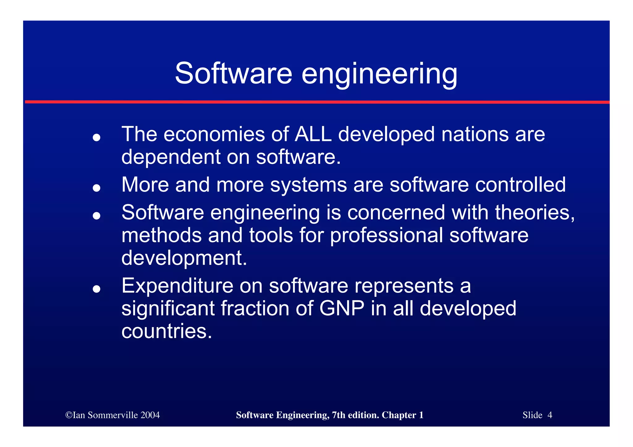 Software Engineering - Ch1 | PDF