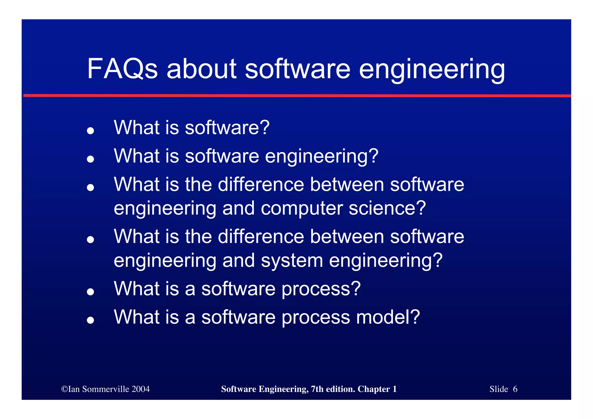 Software Engineering - Ch1 | PDF