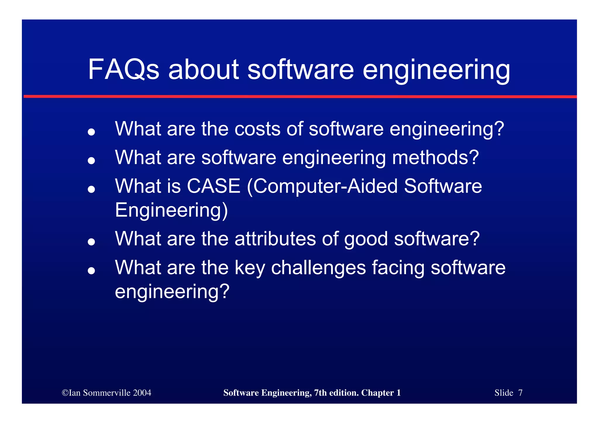 Software Engineering - Ch1 | PDF