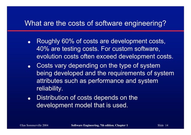 Software Engineering - Ch1 | PDF