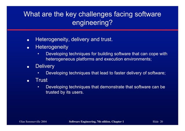 Software Engineering - Ch1 | PDF