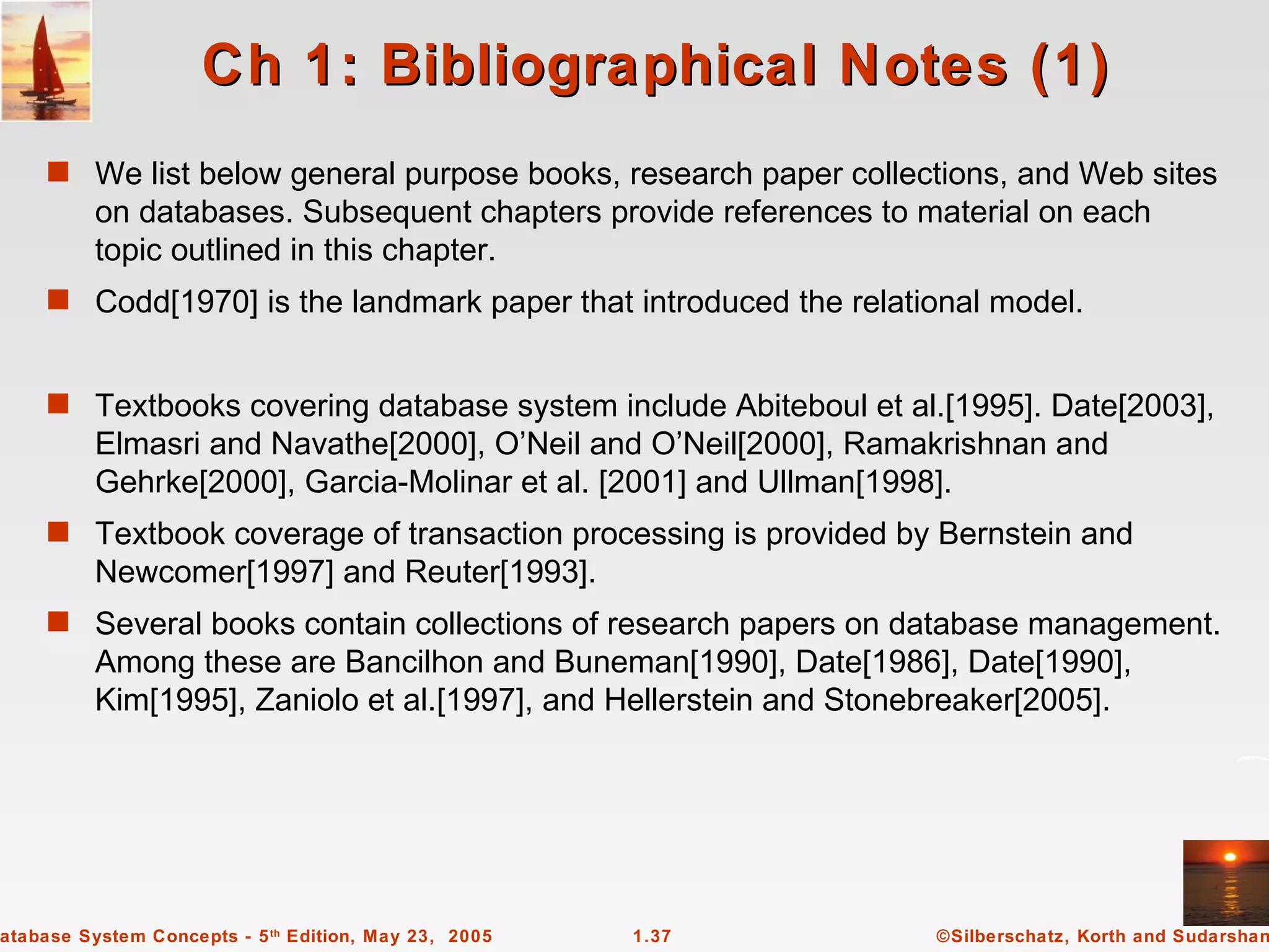 Database Systems Concepts, 5th Ed | PPT