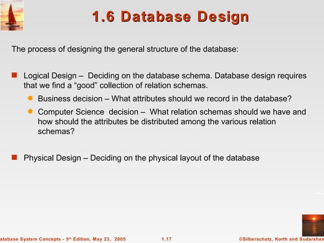 Database Systems Concepts 5th Ed Ppt Databases Computer Software