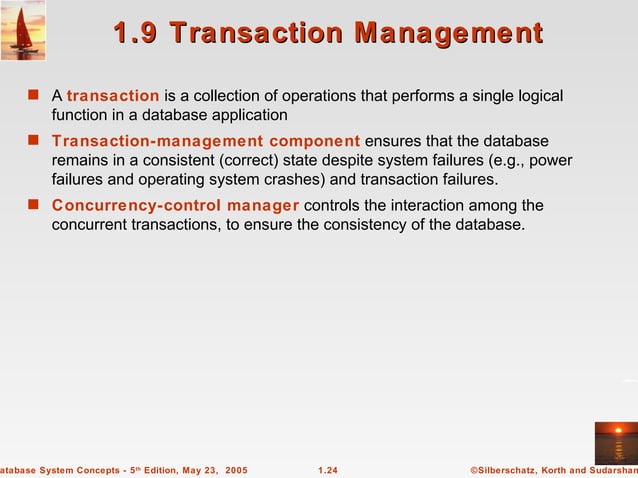 Database Systems Concepts 5th Ed Ppt Databases Computer Software