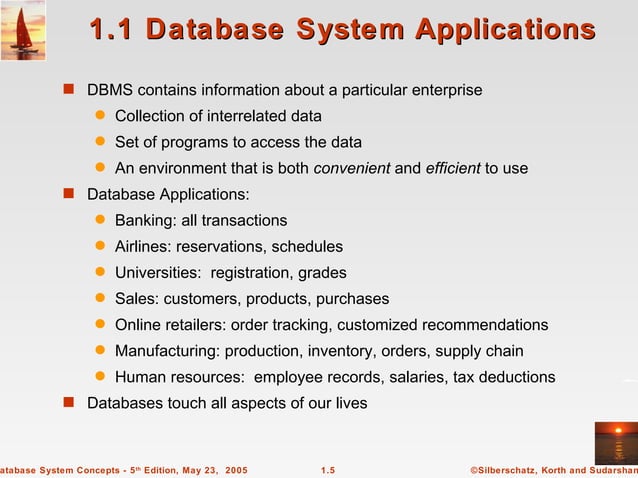 Database Systems Concepts, 5th Ed | PPT | Databases | Computer Software ...