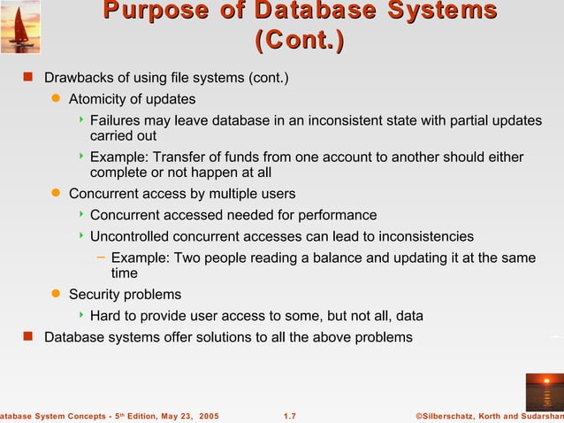 Database Systems Concepts, 5th Ed | PPT | Databases | Computer Software ...