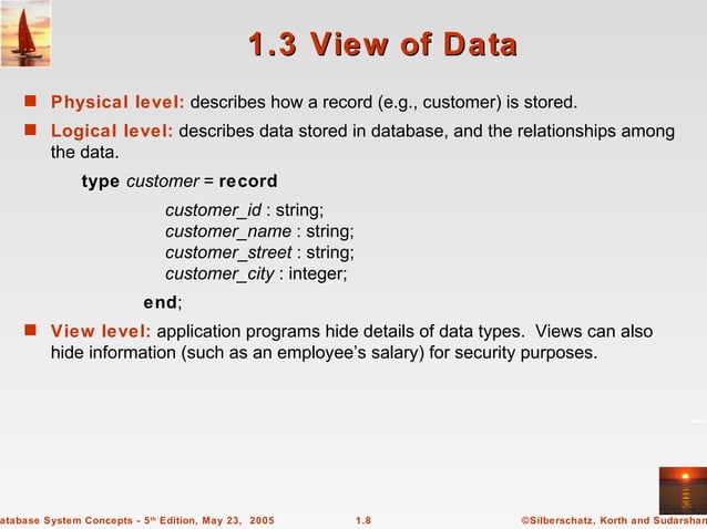 Database Systems Concepts 5th Ed Ppt Databases Computer Software