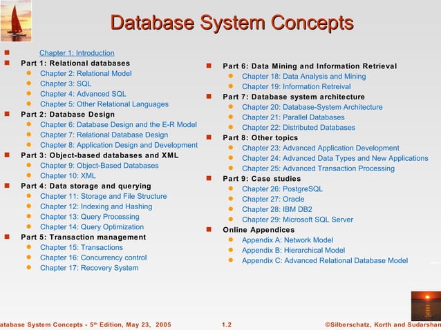 Database Systems Concepts, 5th Ed | PPT Database Systems Concepts, 5th Ed | PPT