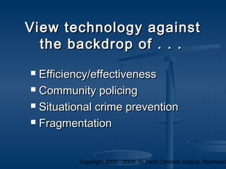 Introduction to Police Technology | PPT