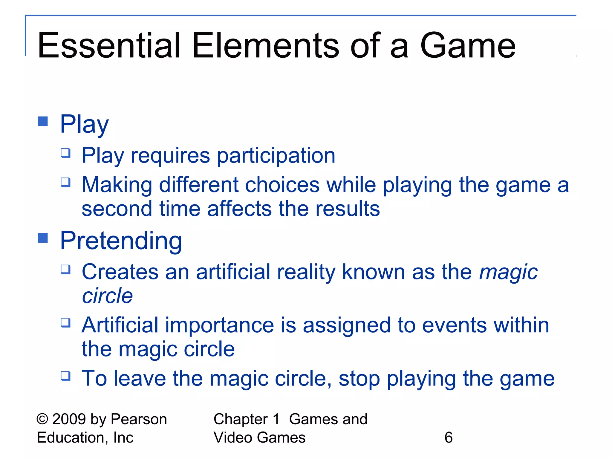 Fundamentals of Game Design - Ch1 | PPT