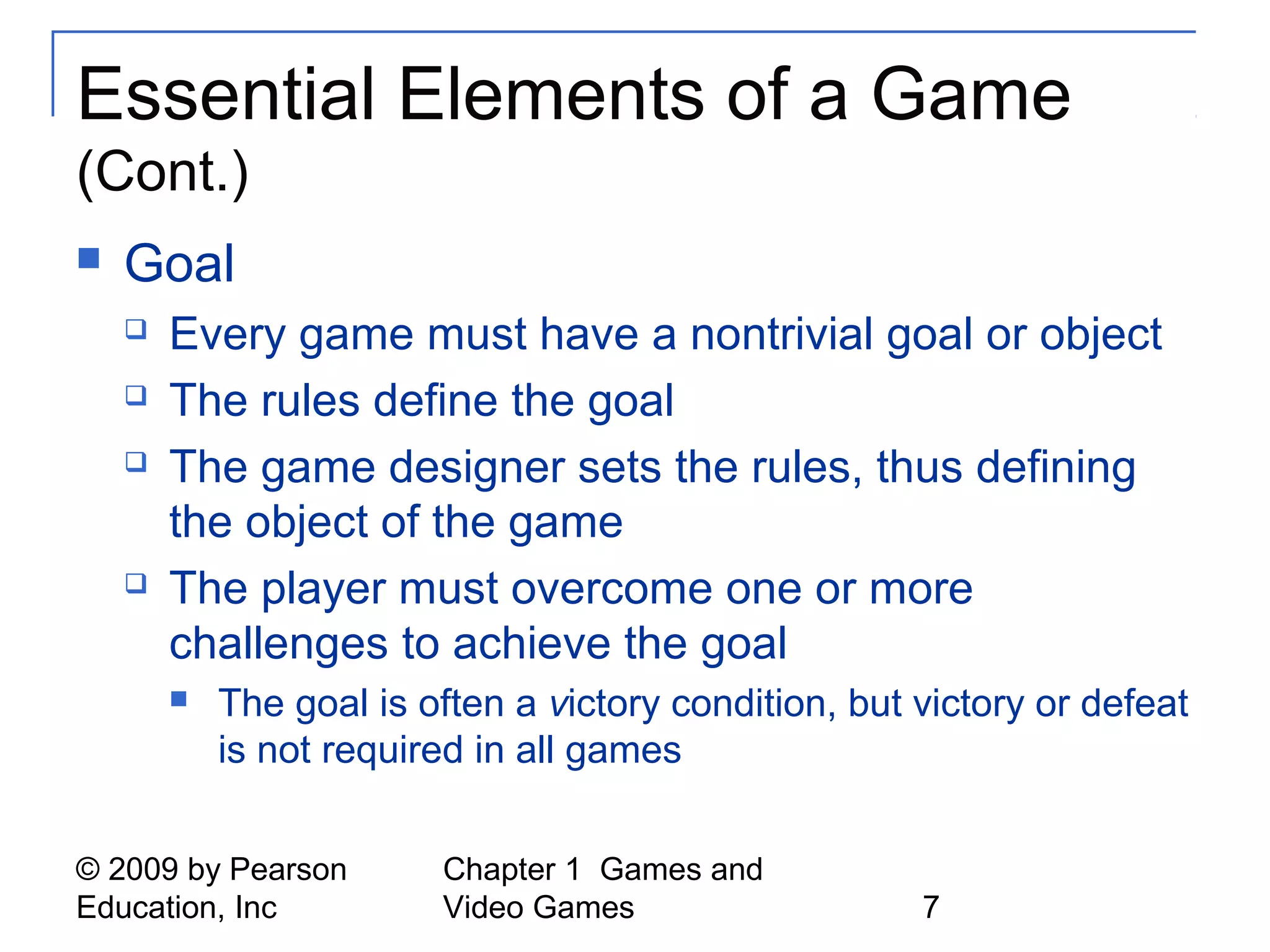 Fundamentals of Game Design - Ch1 | PPT