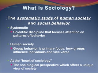 Introduction to Sociology | PPT