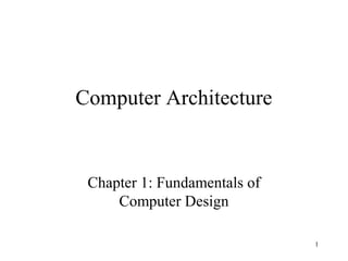 computer architecture. | PPT