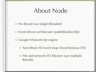 Node Web Development 2nd Edition: Chapter1 About Node | PDF