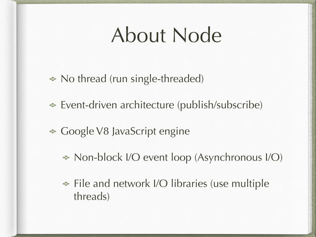 Node Web Development 2nd Edition: Chapter1 About Node | PDF