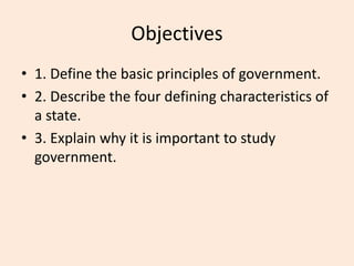 Ch1: Foundation of Government | PPTX