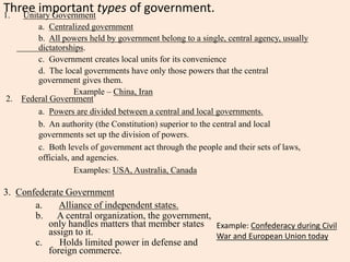 Ch1: Foundation of Government | PPTX