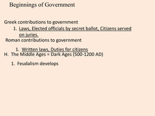 Ch1: Foundation of Government | PPT | Free download